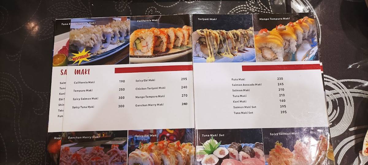 Menu at GanChan Japanese Restaurant, Malolos