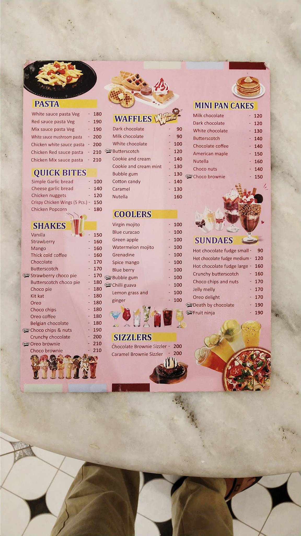 Menu at HARVI’s premium Baking, Machilipatnam