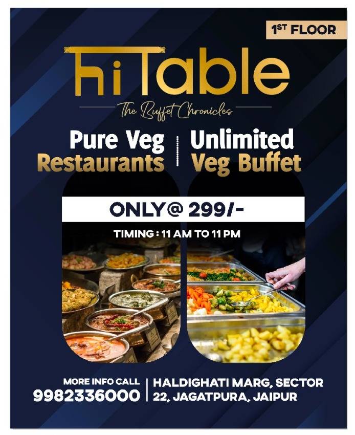 Menu at HI TABLE, Jaipur