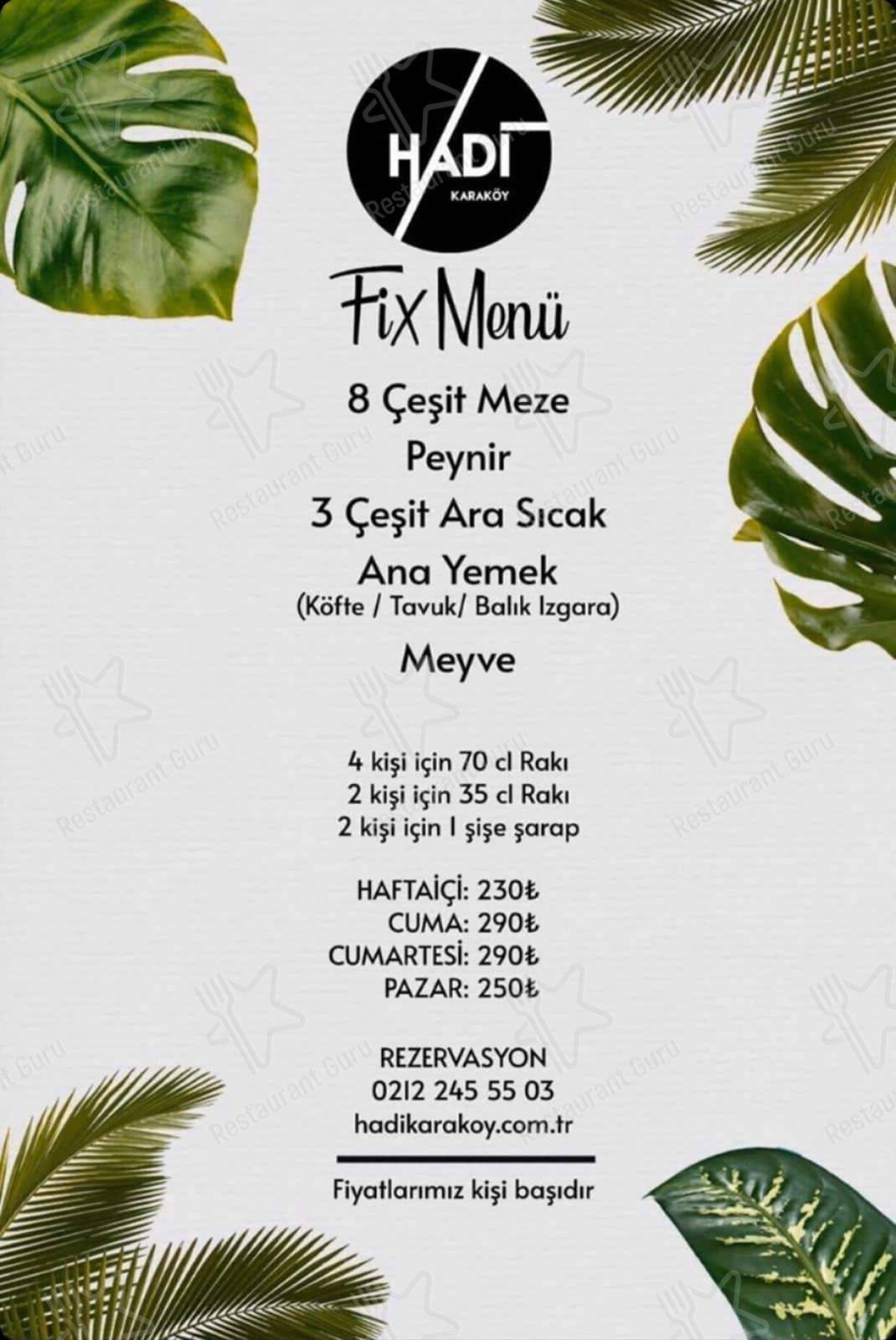 Carta de Hadi, Estambul