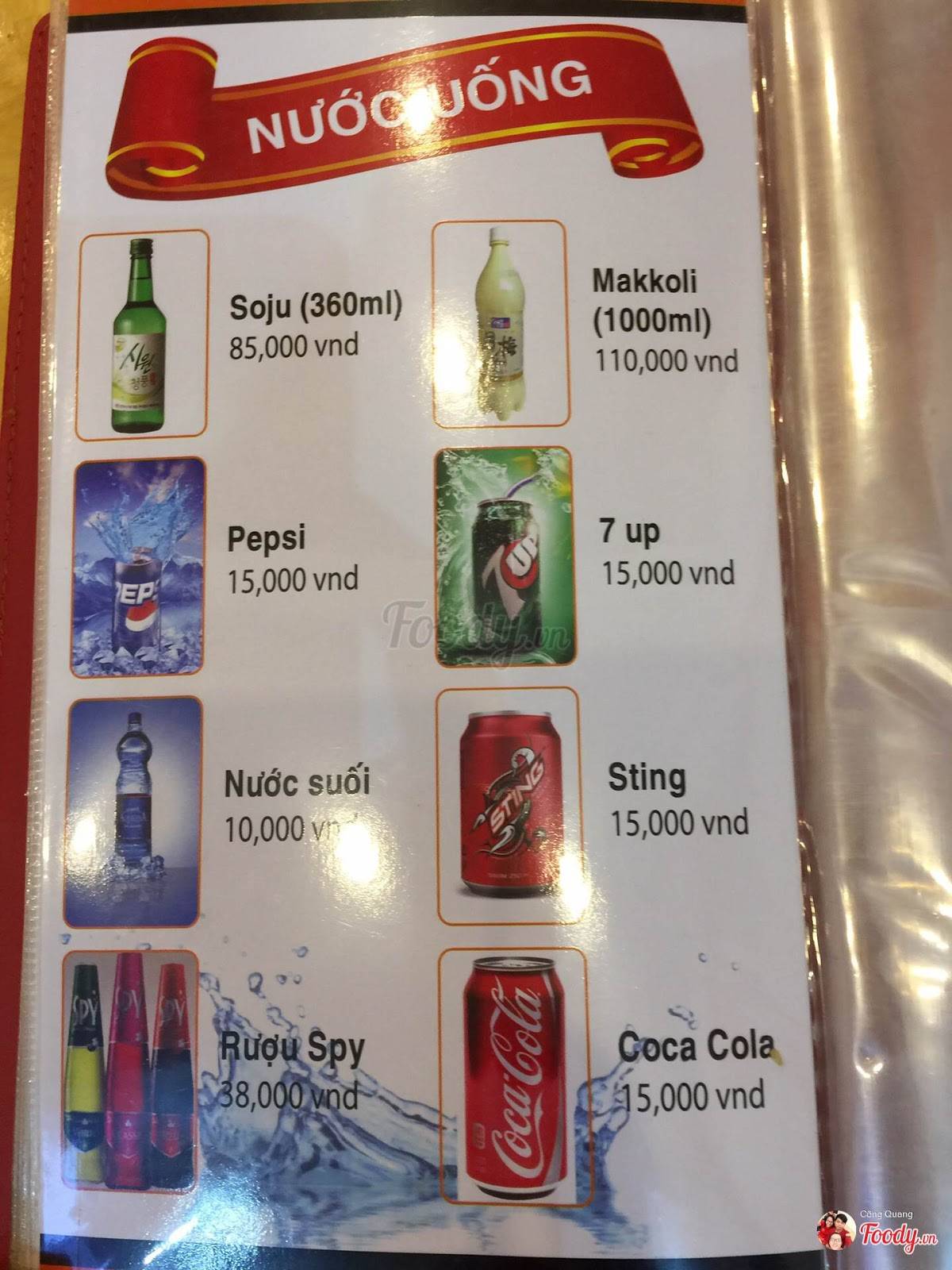 Carta de Hallyu Korean Fast Food, Ciudad Ho Chi Minh (Saigón), 125 Trần ...