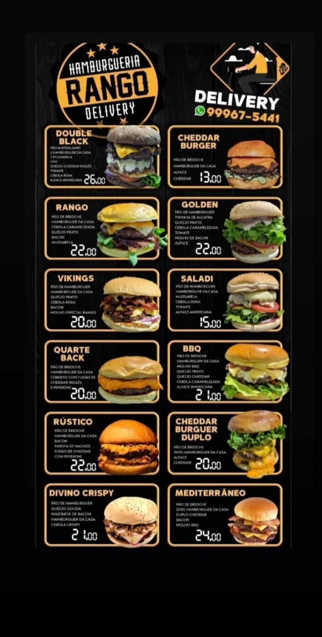 Menu em Hambúrgueria Rango restaurante, Cianorte