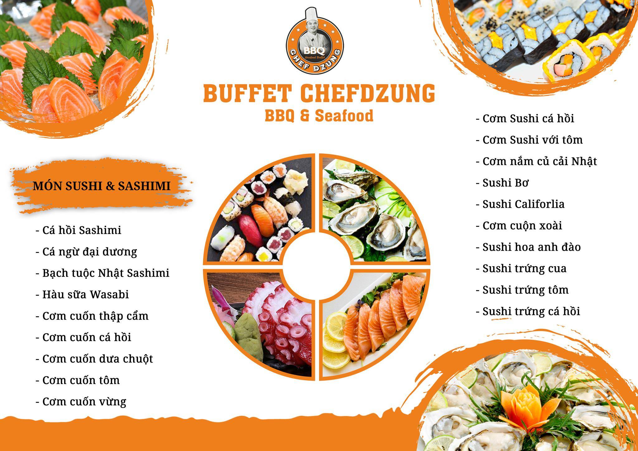 Carta del restaurante Chef Dzung Buffet Nguyễn Tuân, Hanoi