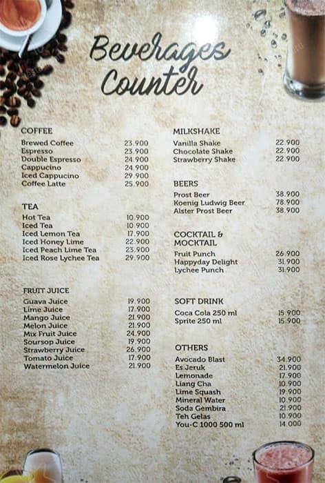 Menu at Happy Day Juanda restaurant, Jakarta, Jl. Ir. H. Juanda No.19 14