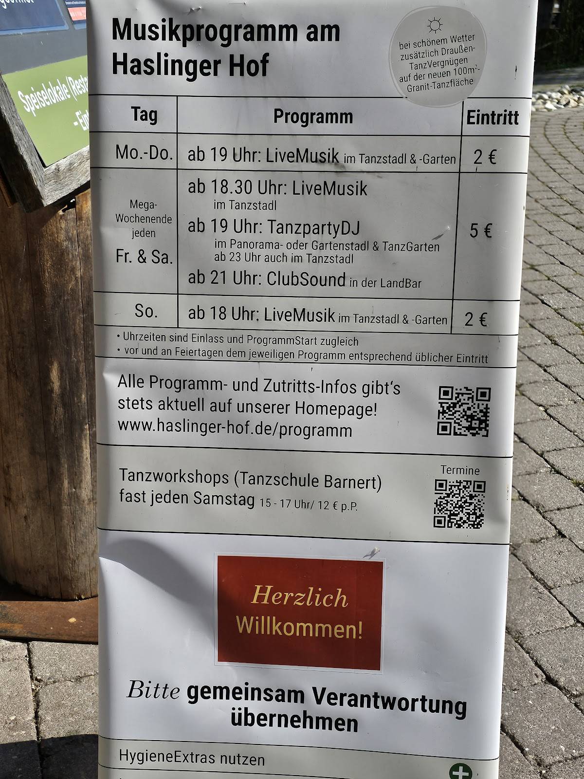 Speisekarte von Haslinger Hof club, Kirchham