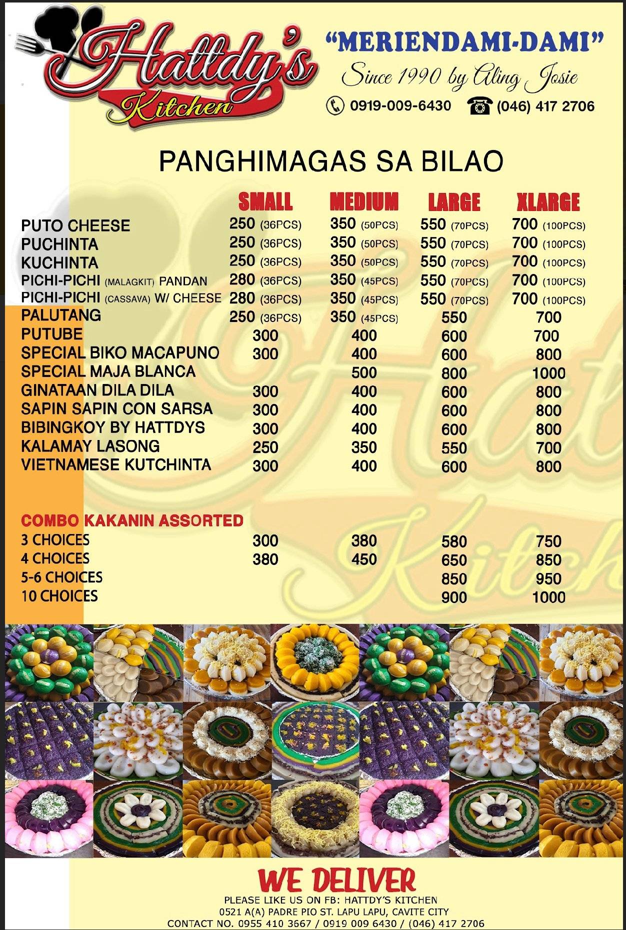 Menu at Hattdy’s Kitchen restaurant, Cavite City