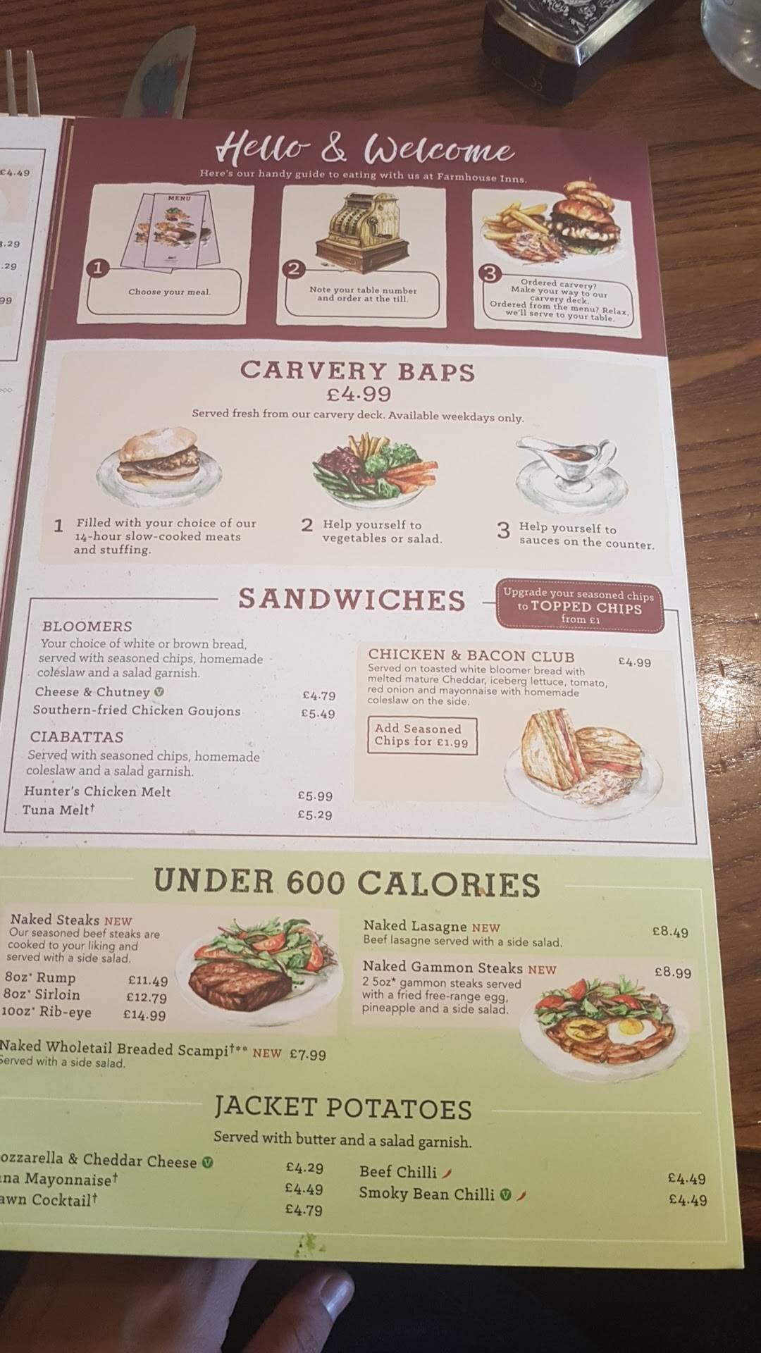 Menu at Langbrook Farm - Farmhouse Inns pub & bar, Havant