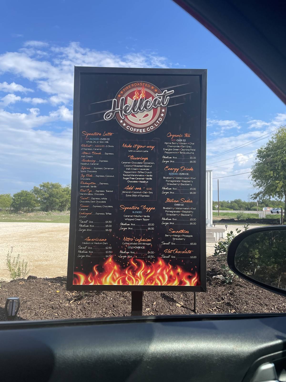 Menu at Hellcat Coffee Co Ltd, Seguin