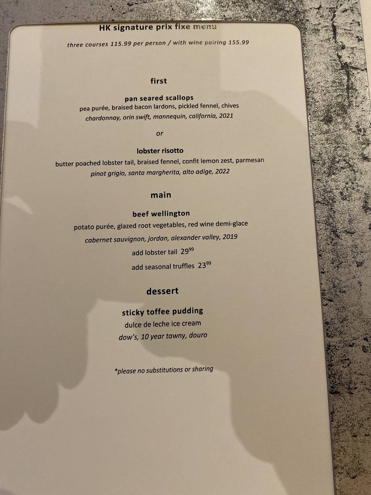 Menu at Hell's Kitchen pub & bar, Atlantic City