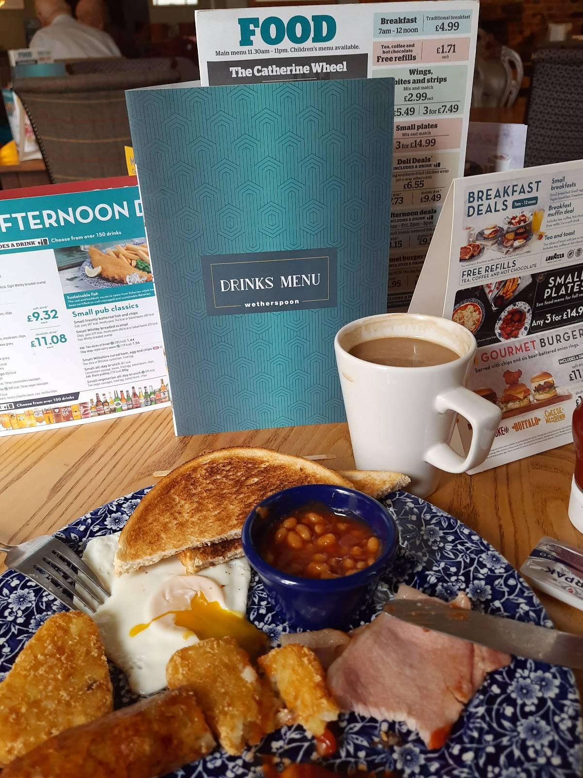 Menu at The Catherine Wheel - JD Wetherspoon pub & bar, Henley-on-Thames