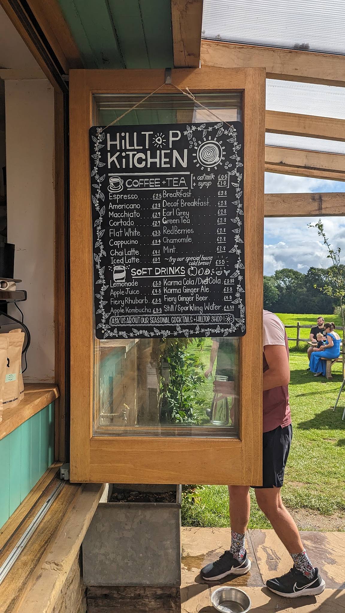 Menu at Hilltop Kitchen cafe, Godalming