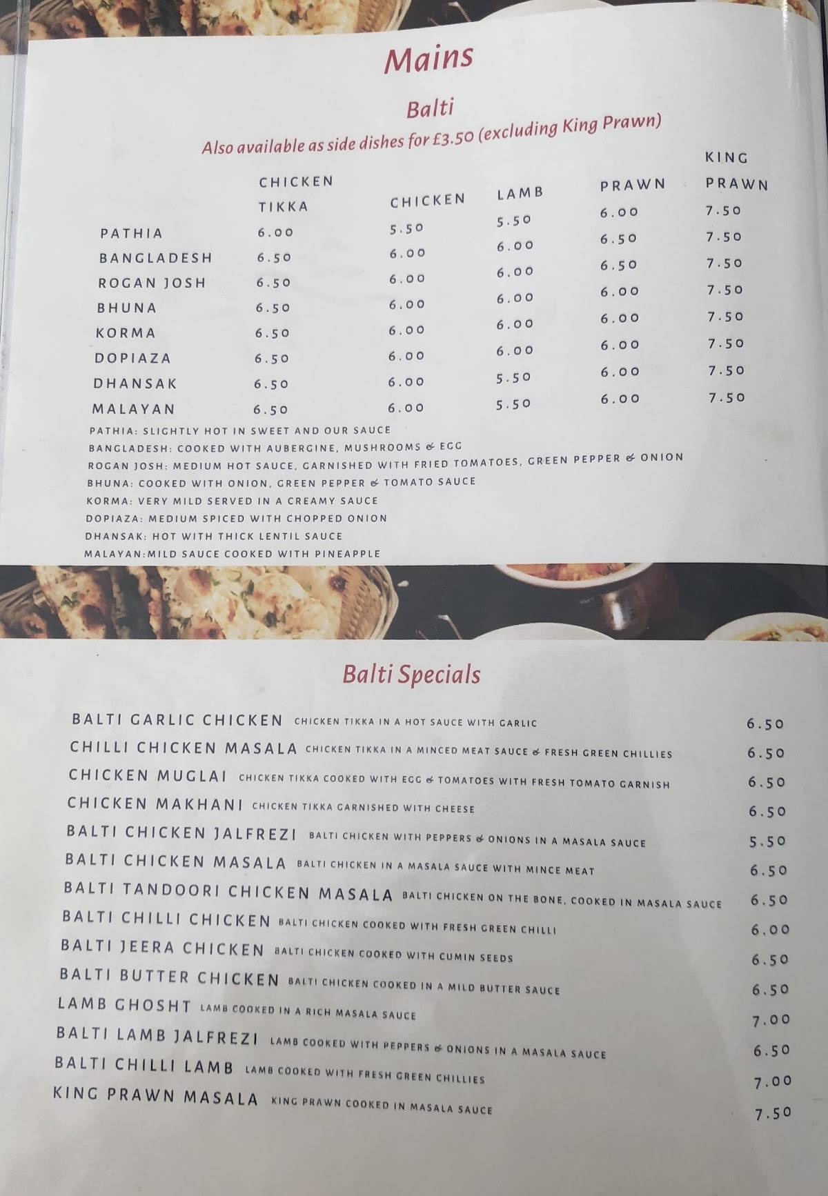 Menu at Hollybush pub & bar, Coventry, 270 Holbrook Ln