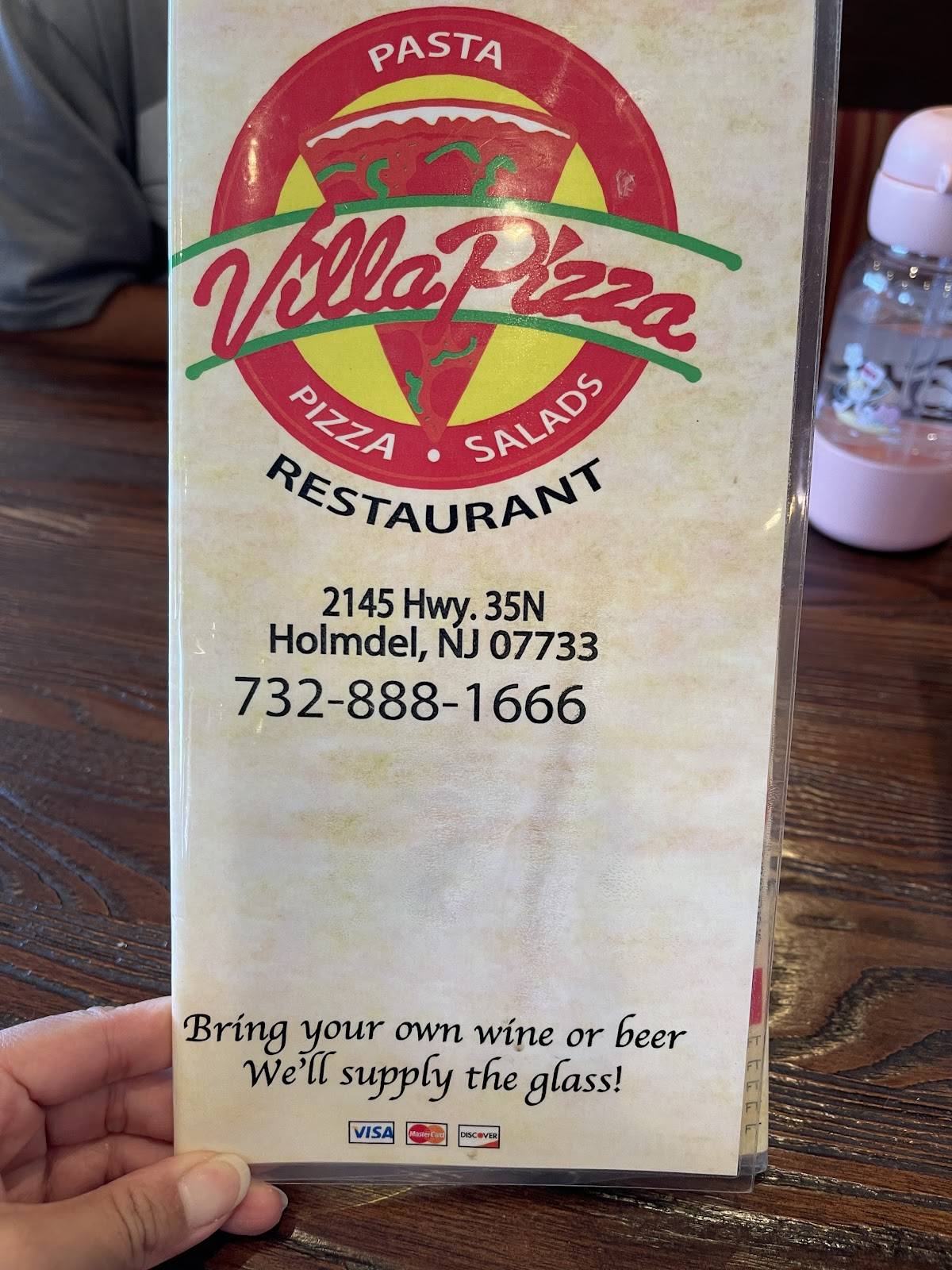 Menu at Villa Pizza & Restaurant, Holmdel