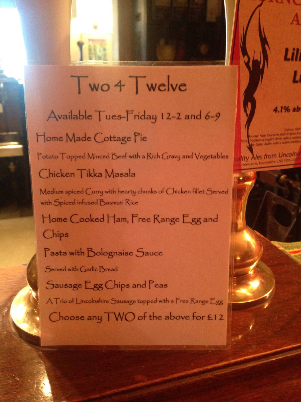 Menu at Hope Tavern pub & bar, Caistor, Caistor Rd