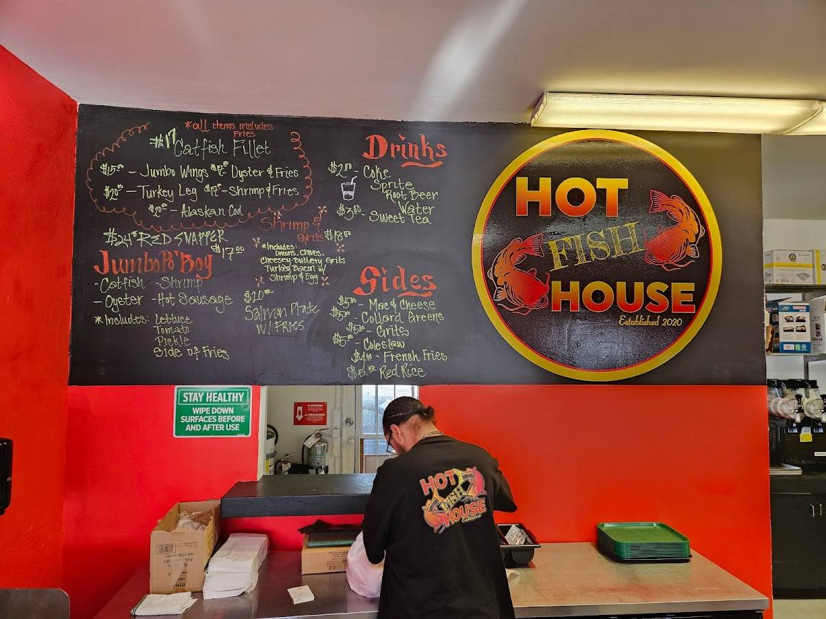 Menu at Hot Fish House restaurant, Lakewood