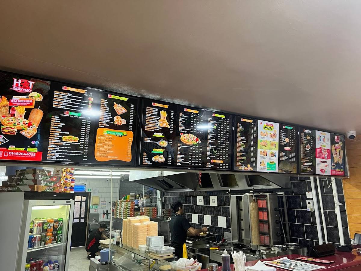 Menu at Hot Italian Pizza pizzeria, Hessle
