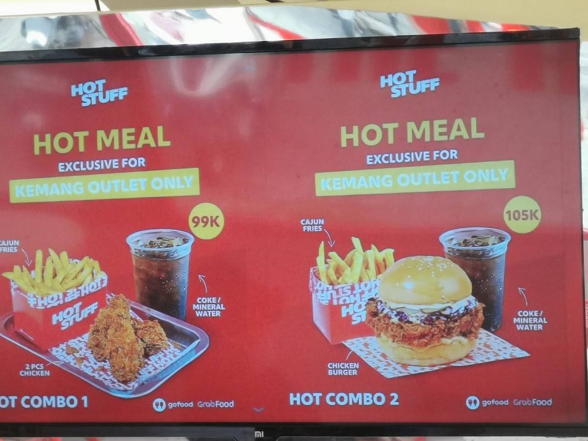 Menu at Hot Stuff Kemang restaurant, Jakarta