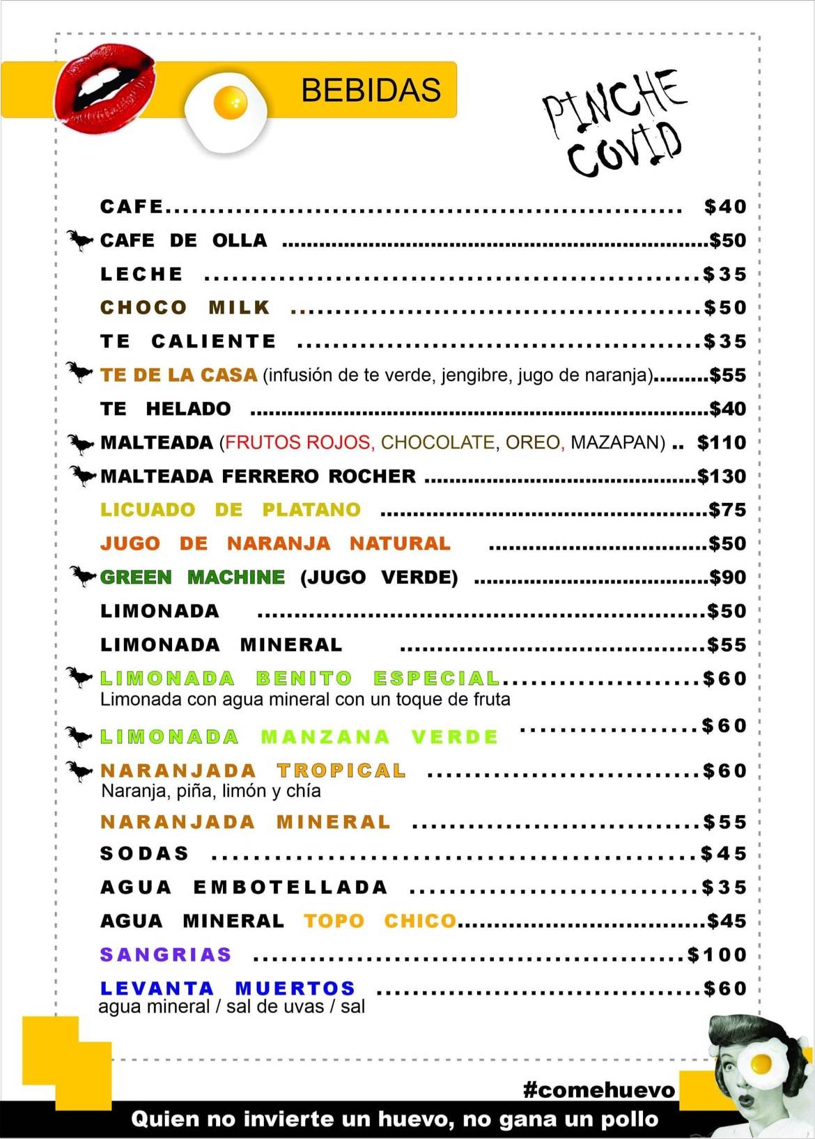 Carta de Huevo Republic, Ensenada