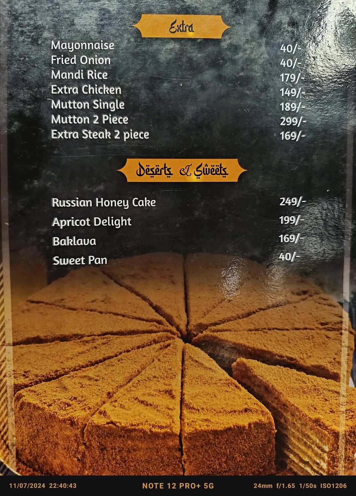 Menu at Yum Yum Tree Arabian Food Court MADHAPUR, Hyderabad, 1-10-54/A ...