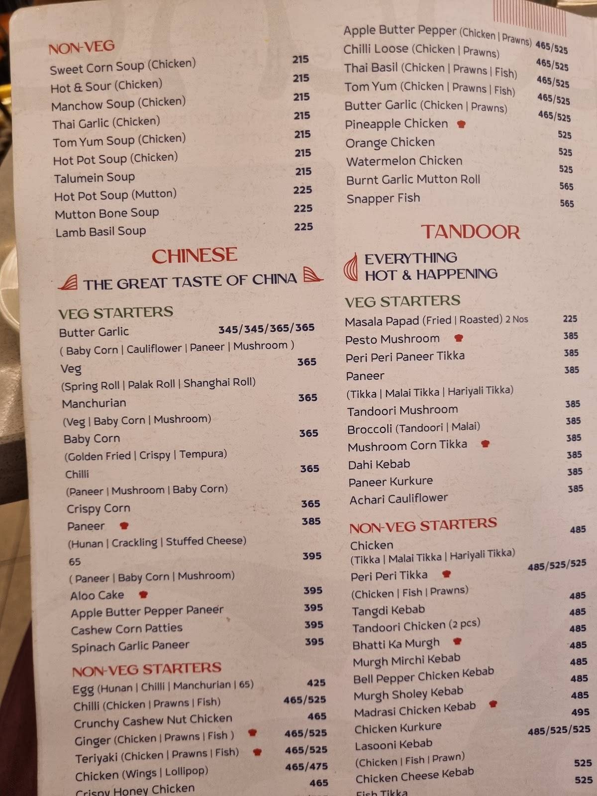 Menu at IGURU Banquets & Restaurant, Hyderabad