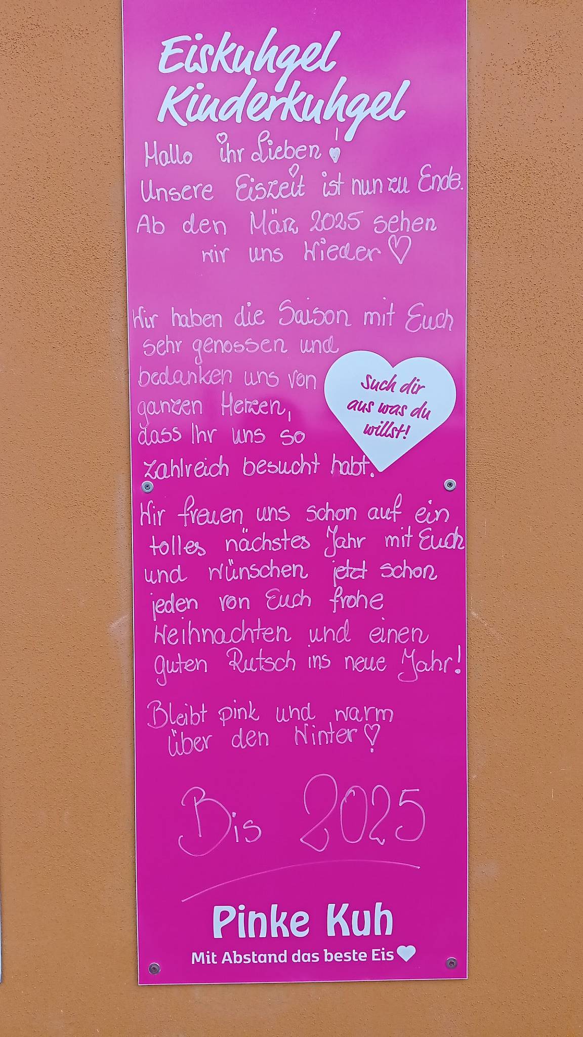 Speisekarte von Eisdiele Pinke Kuh restaurant, Göttingen
