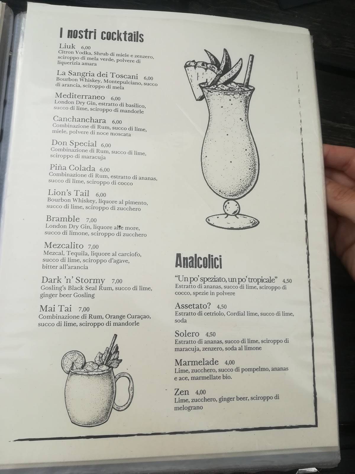 Menu da Il Filò pub & bar, Crevalcore