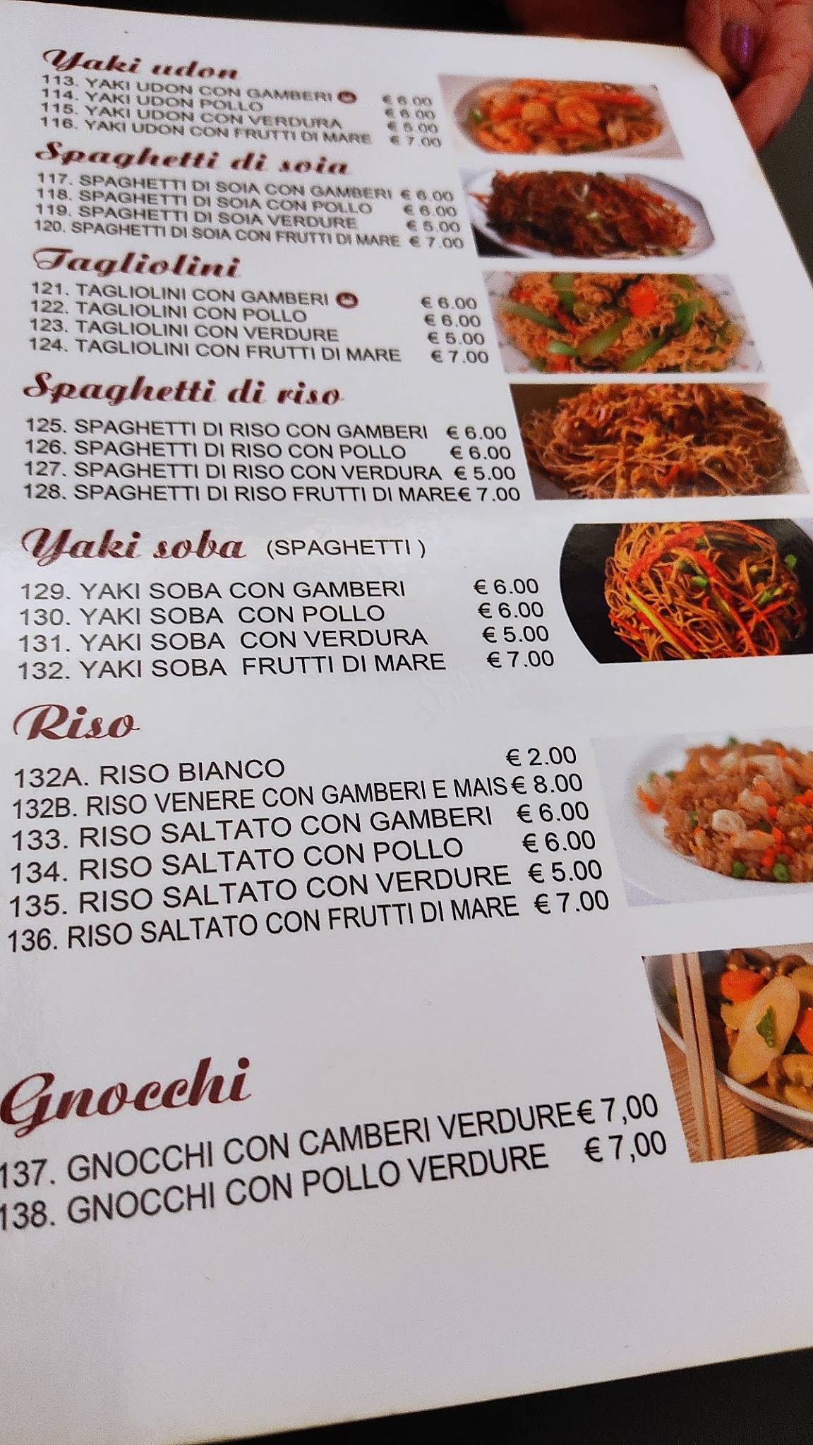 Menu da Spazio Sushi ristorante, Imperia
