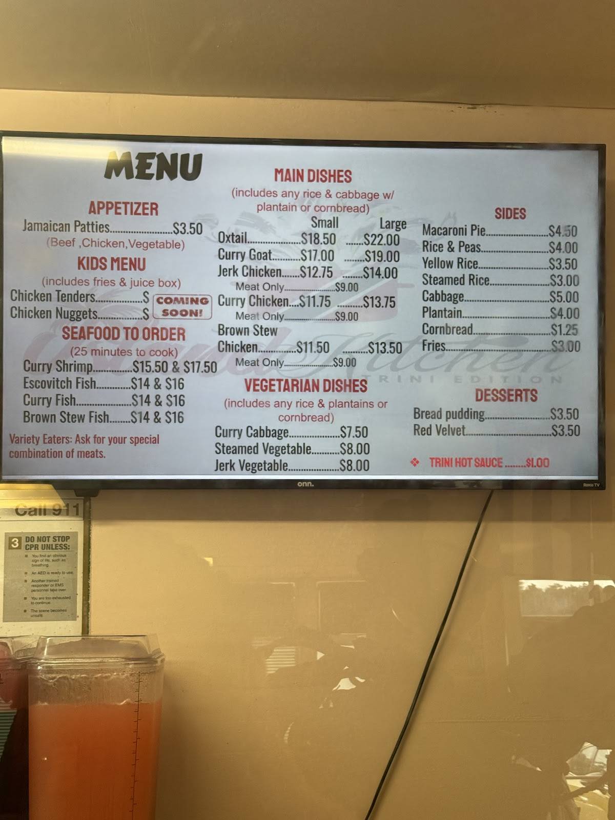 Menu at Island Kitchen Trini edition restaurant, Pensacola, N New ...
