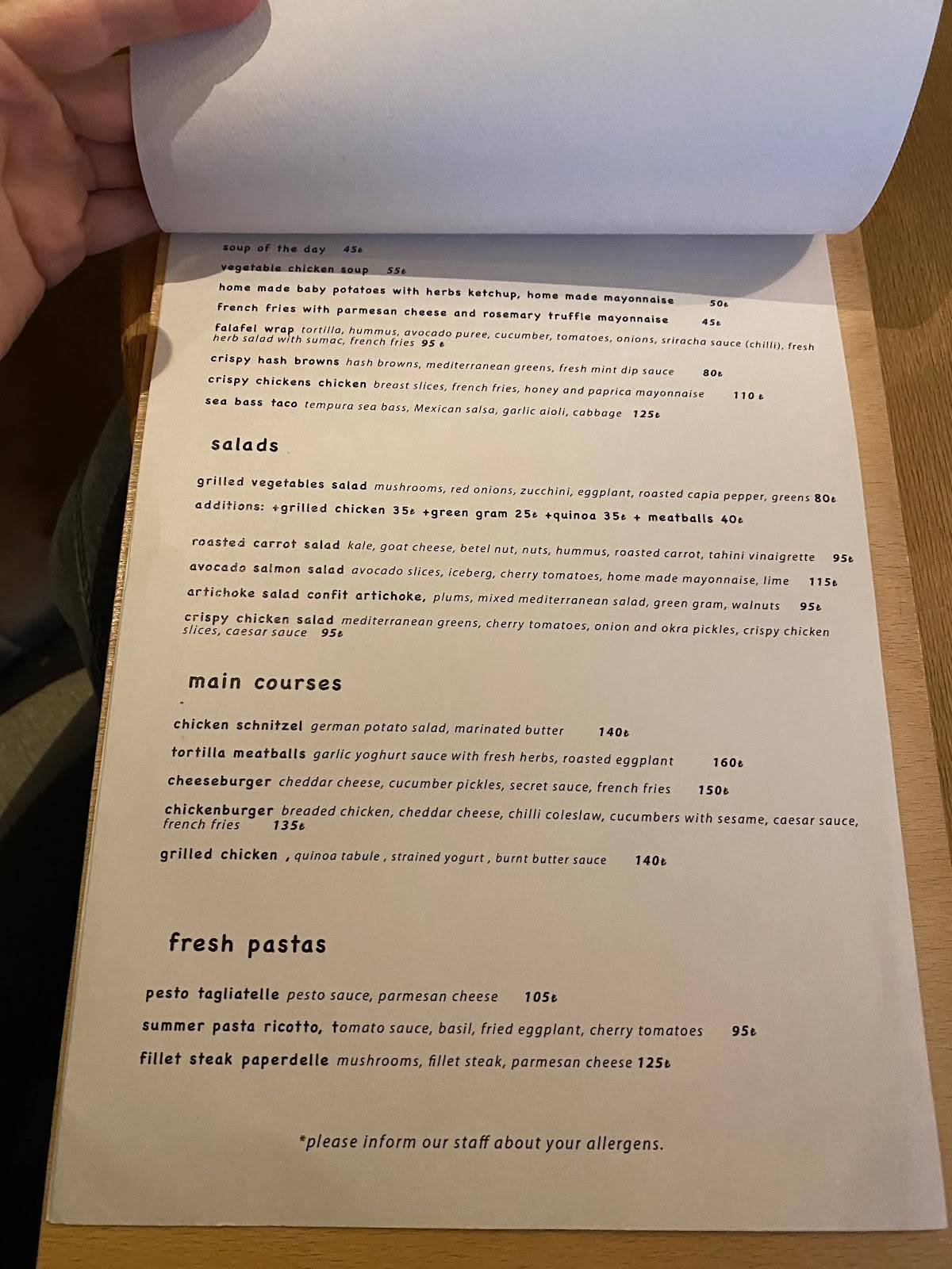 Menu at 700 GRAM, Istanbul, Cafer Ağa Mahallesi Ruşen Ağa Sok No: 3 /C