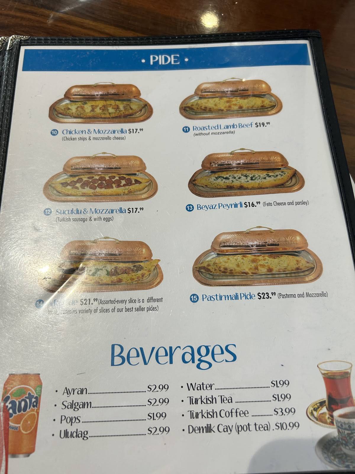 Menu at Istanbul Doner House restaurant, Mississauga