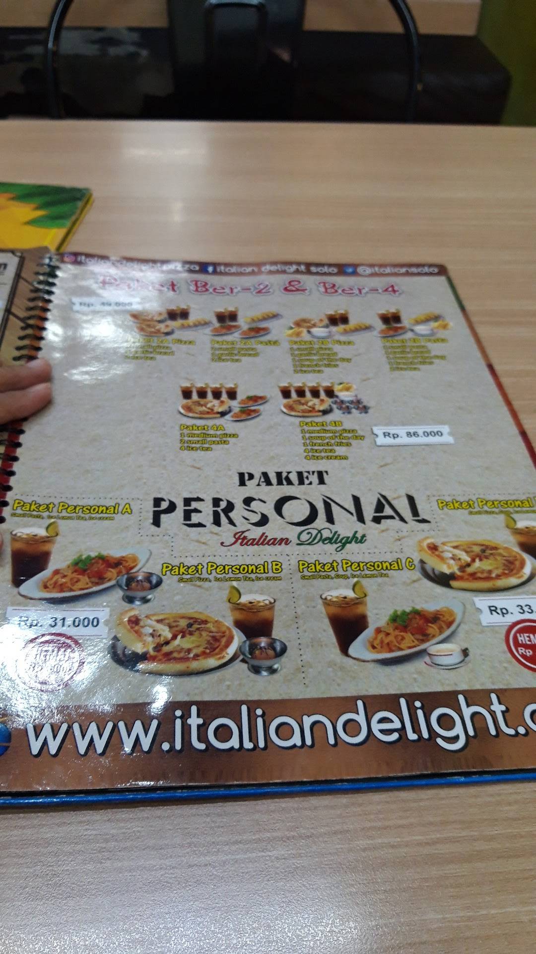 Menu at Italian Delight - Solo Square Mall restaurant, Surakarta, Solo ...