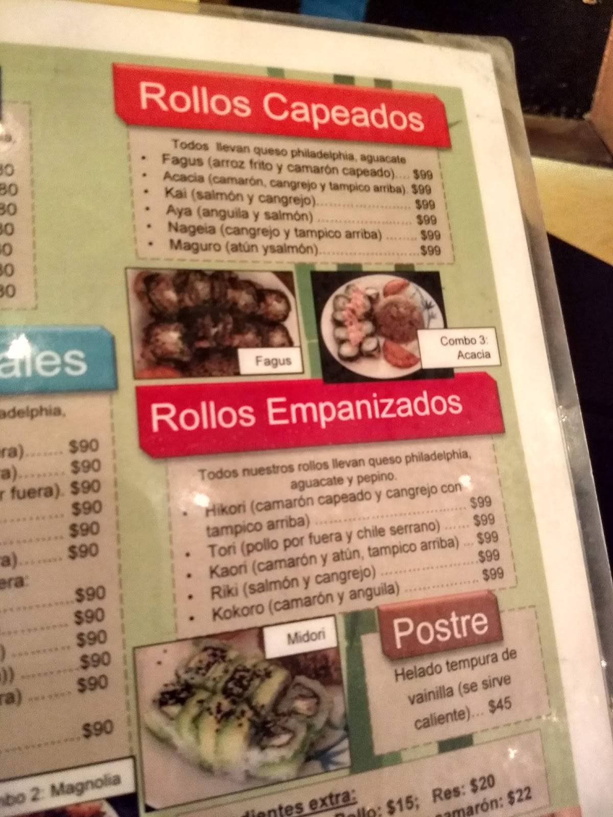 Carta del restaurante Itsuki comida japonesa y alitas, Apodaca, Miguel ...