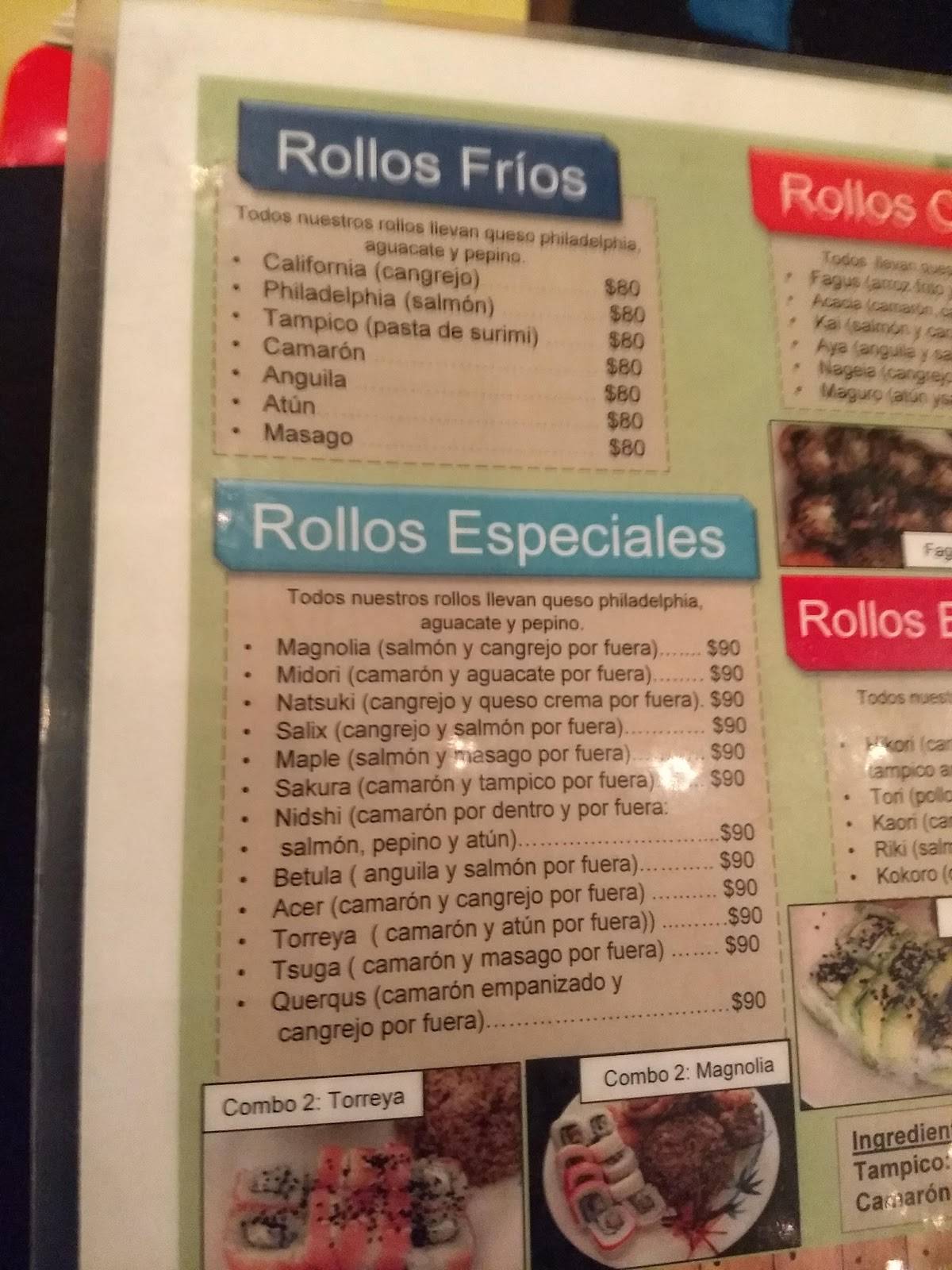 Carta del restaurante Itsuki comida japonesa y alitas, Apodaca, Miguel ...