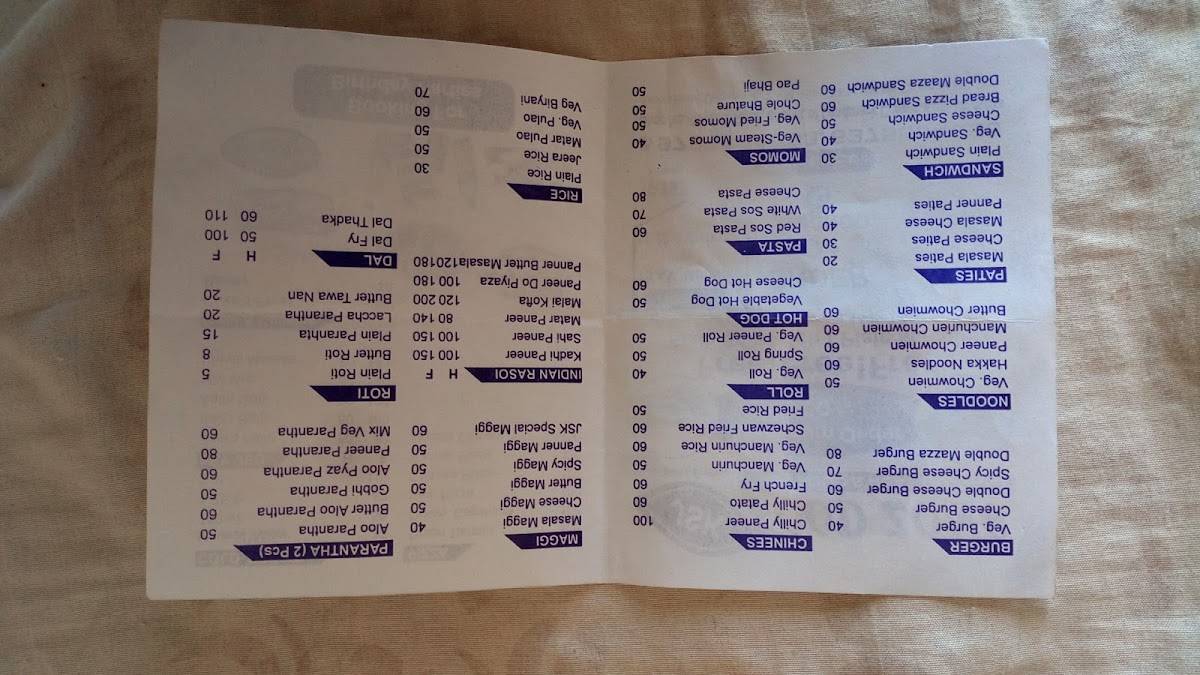 Menu at JSK Food Zone Fast Food & Restaurant, Kota