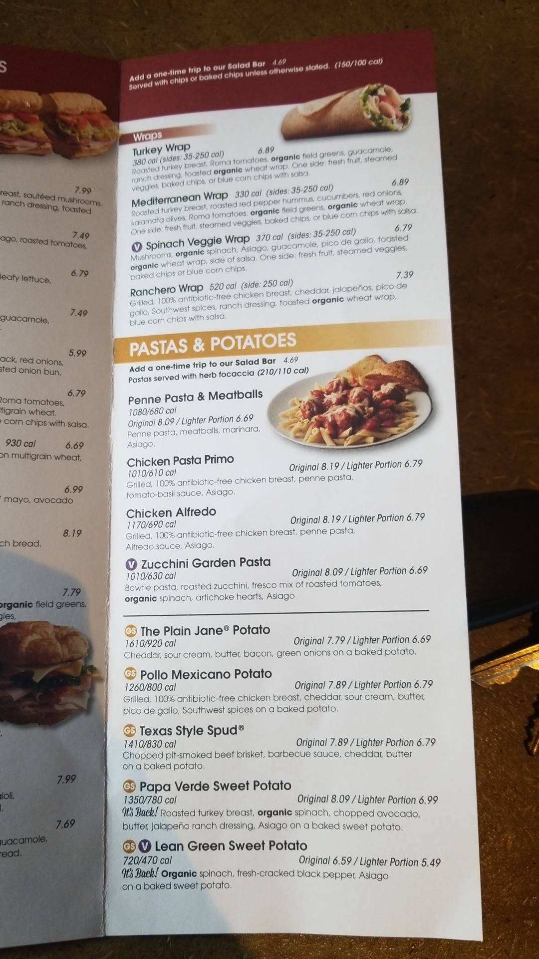 Menu at Jason's Deli restaurant, Tampa, E Fowler Ave Ste B