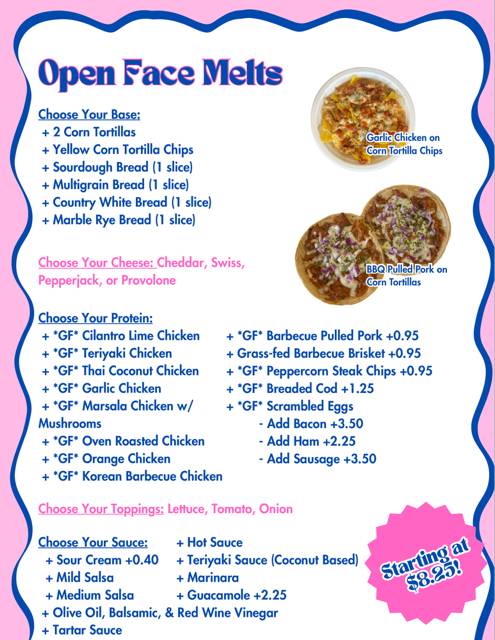 Menu at Java Dancer Coffee Bar and Café, Hubertus, WI-175 Suite B