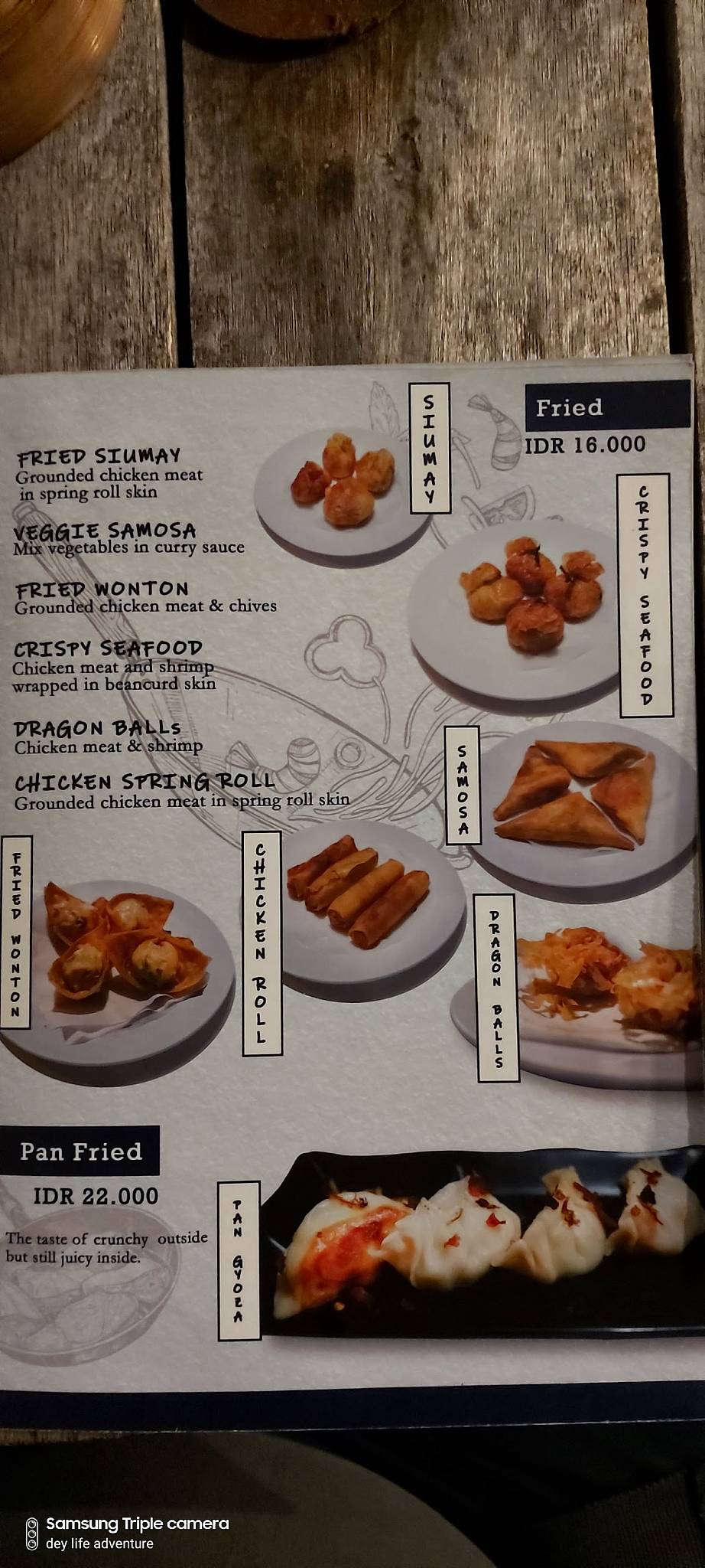 Menu at Jepit Sumpit Dimsum cafe, Kuta Selatan
