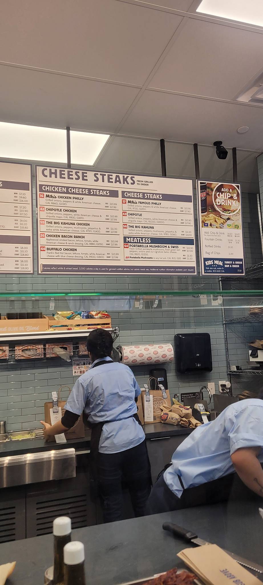 Menu at Jersey Mike's Subs fast food, Watsonville