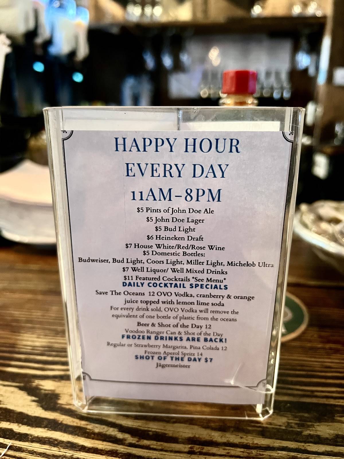 Menu at John Doe Craft Beer Bar & Kitchen, New York City