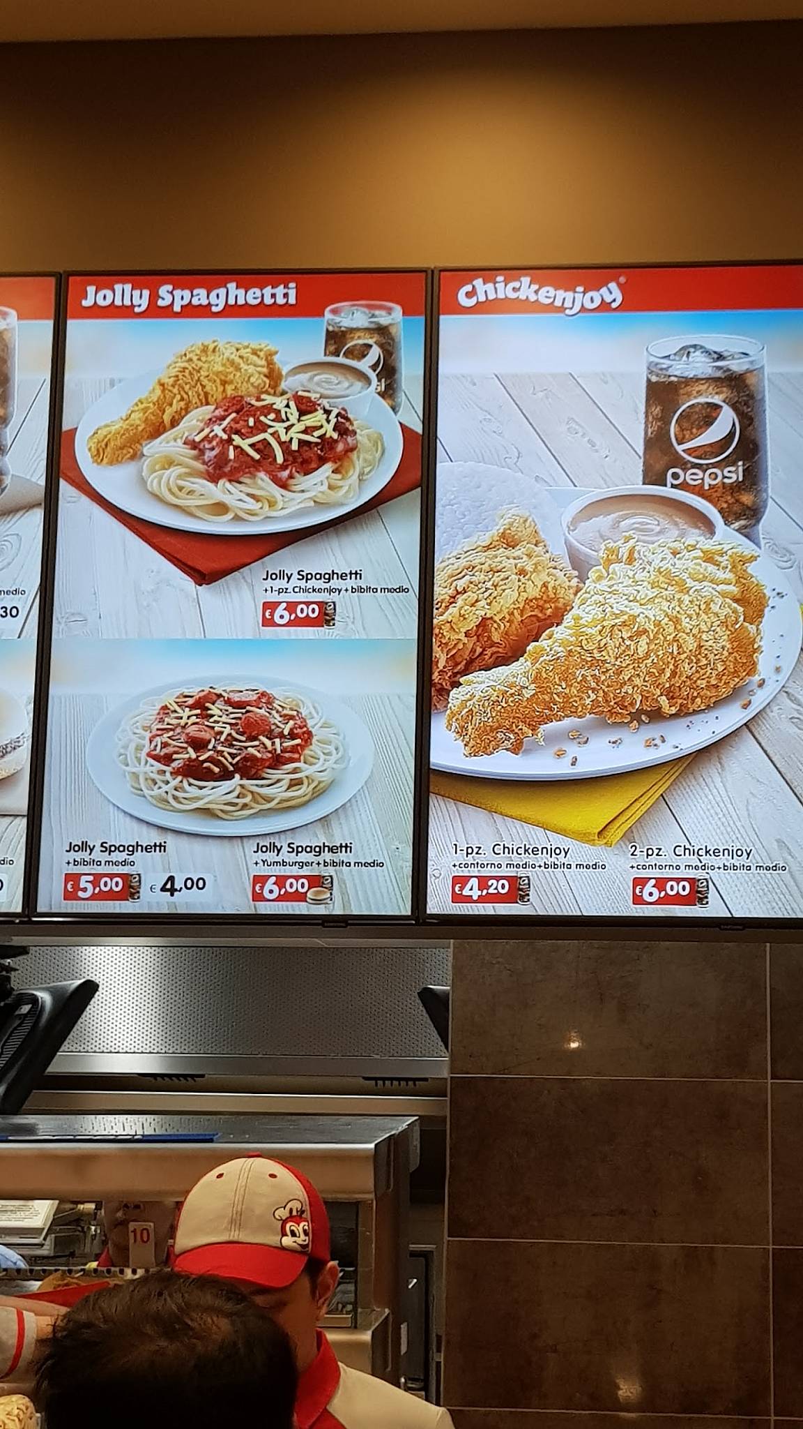 Menu at Jollibee Milano fast food, Milan