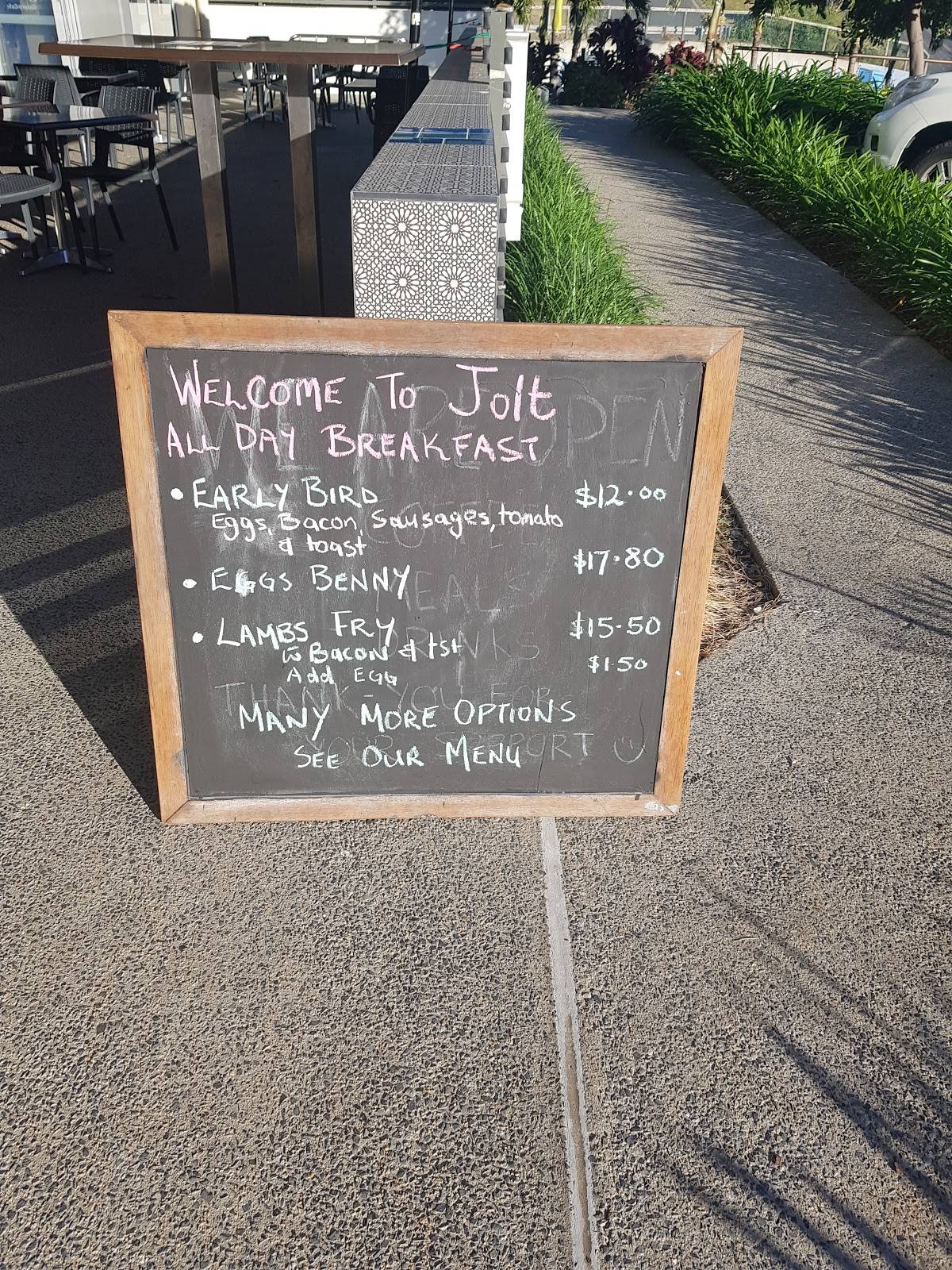 Menu at Jolt Bakery Cafe Yeppoon, Yeppoon