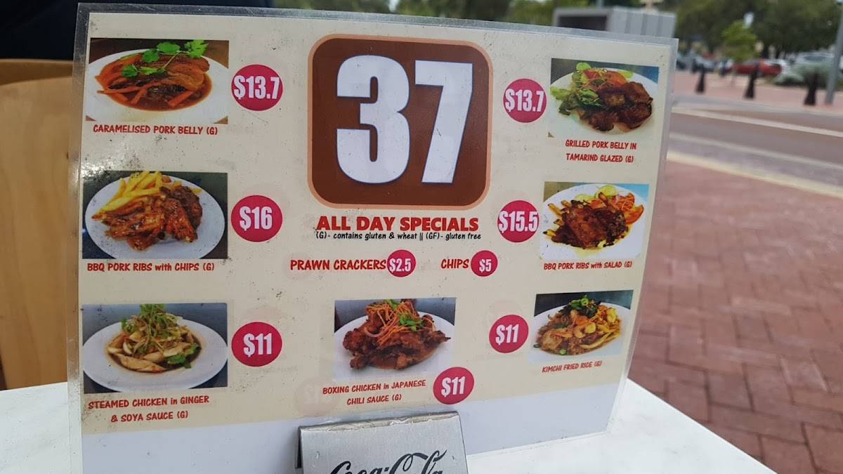 Menu at Kulcha restaurant, Joondalup