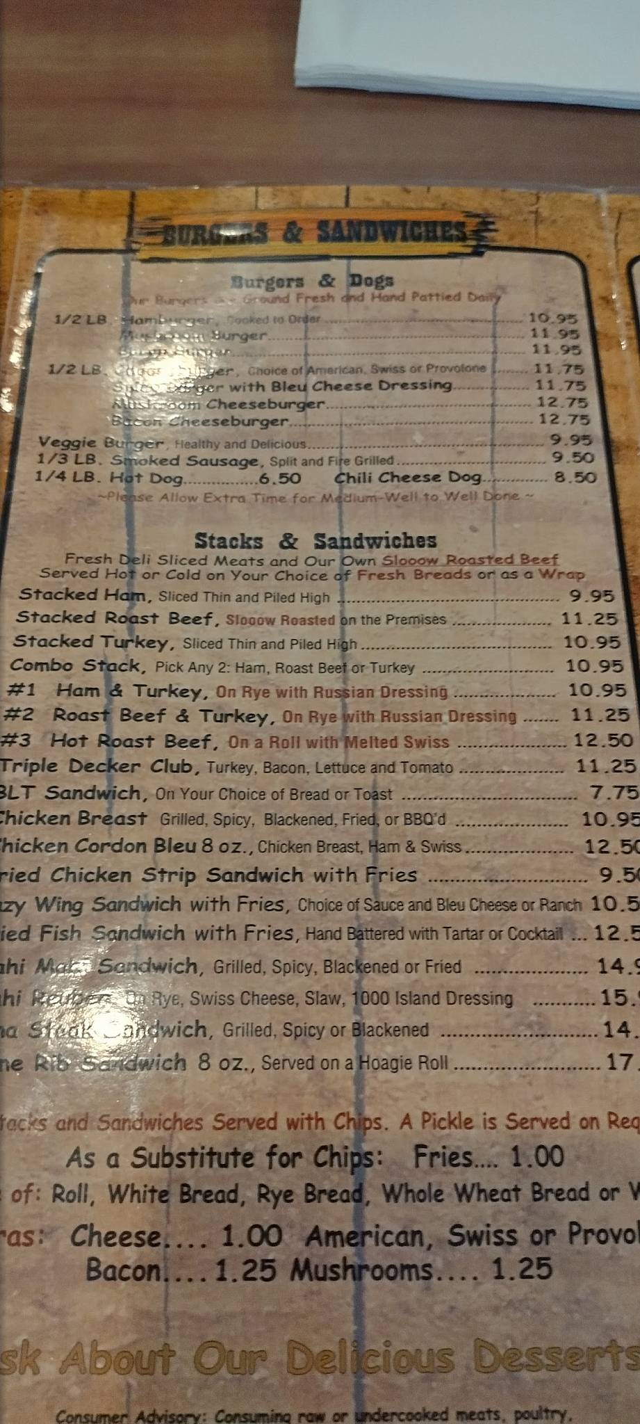 Menu at Brass Ring Pub, Jupiter