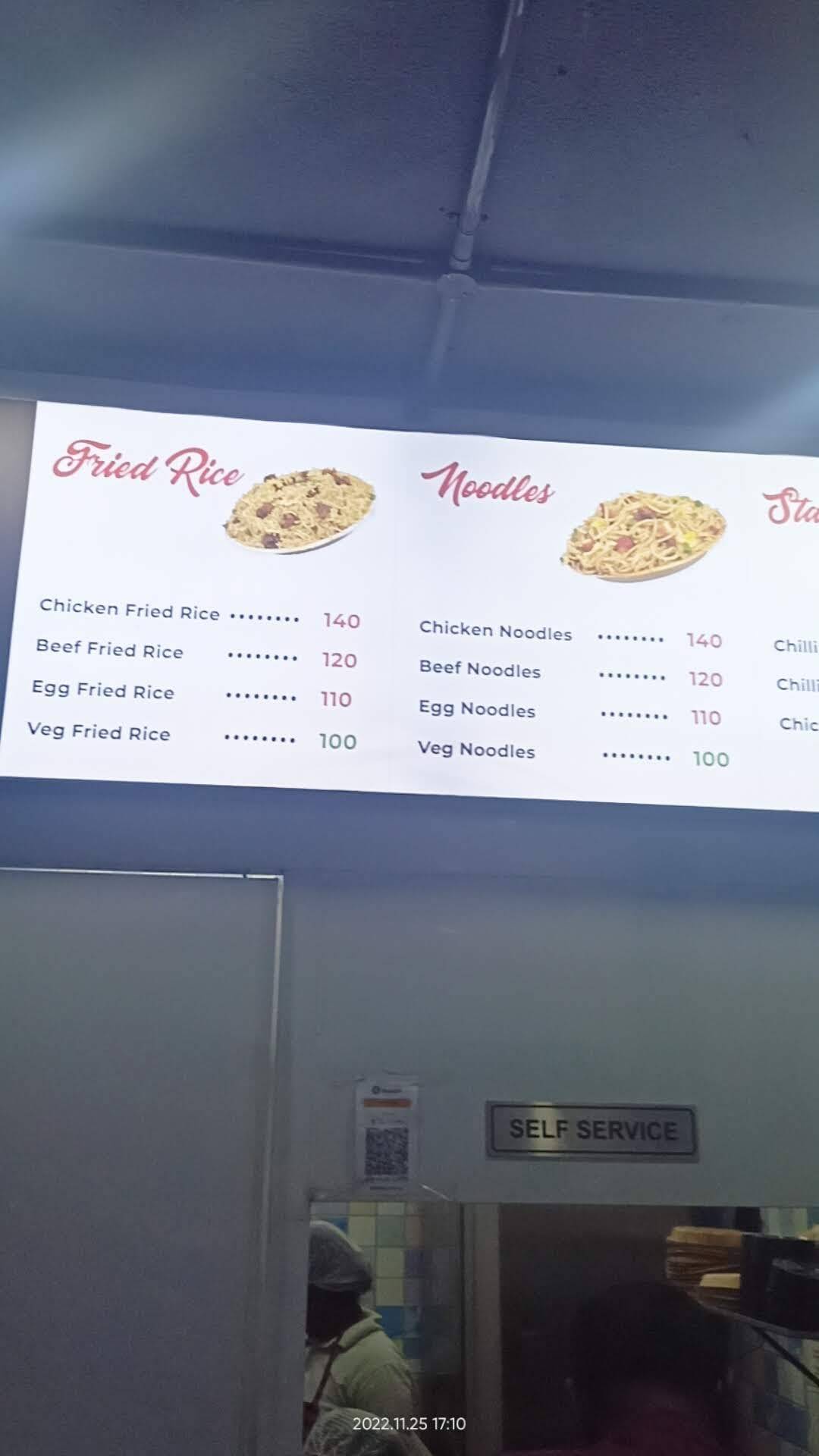 Menu at Just Fried Rice, Chennai, Shop No.1