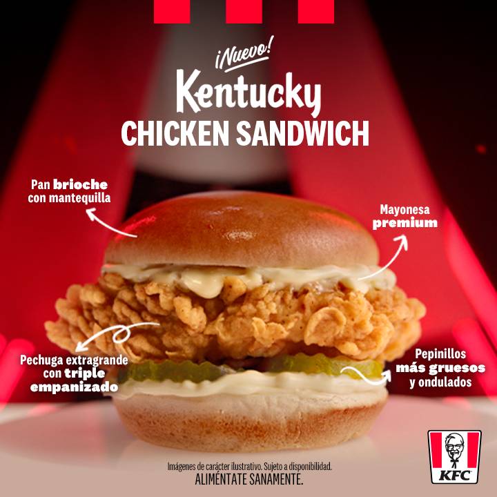 Menu at KFC restaurant, Monterrey, Av. Benito Juárez 208