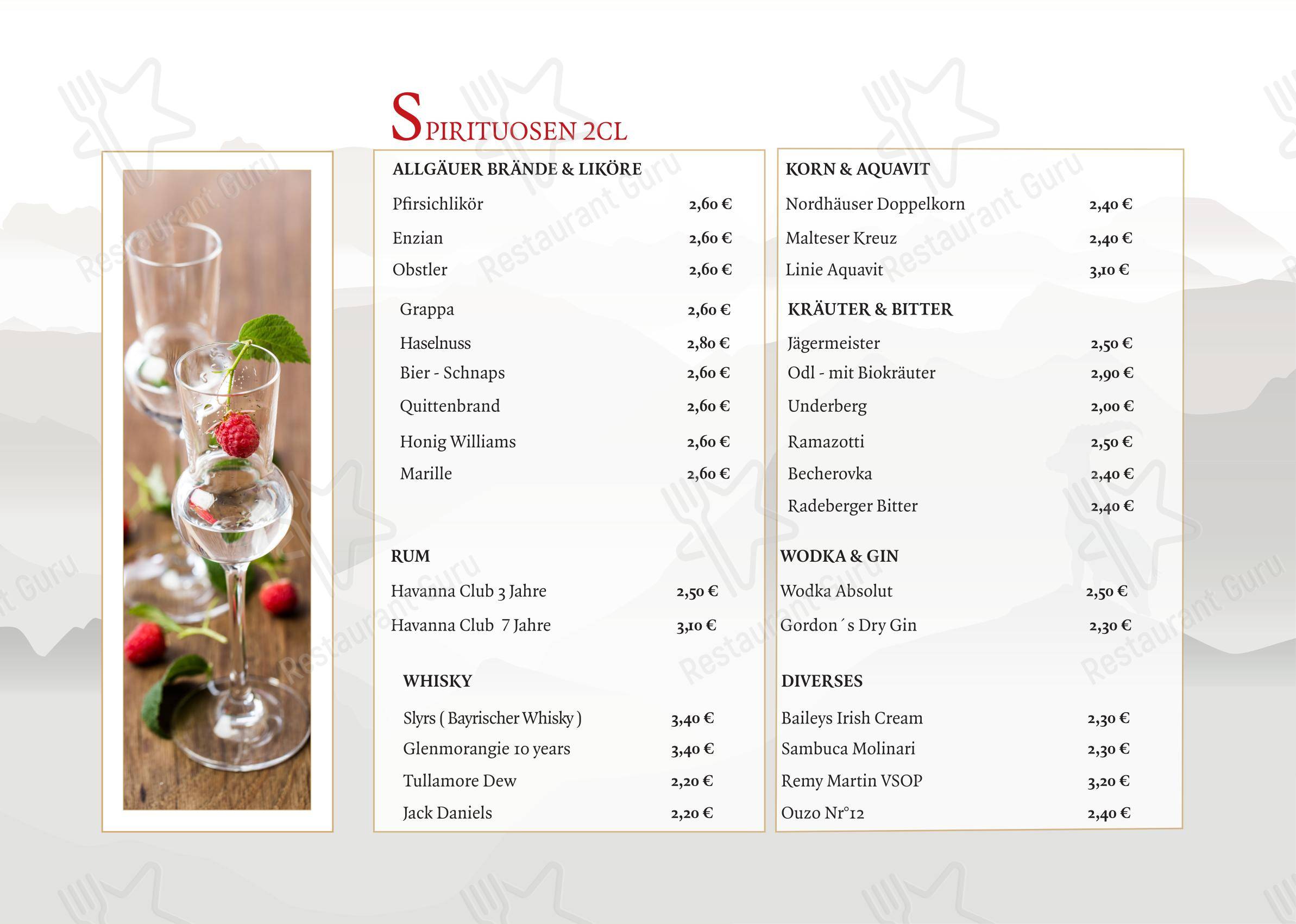 Speisekarte von KITZO Alpenstüberl restaurant, Dresden