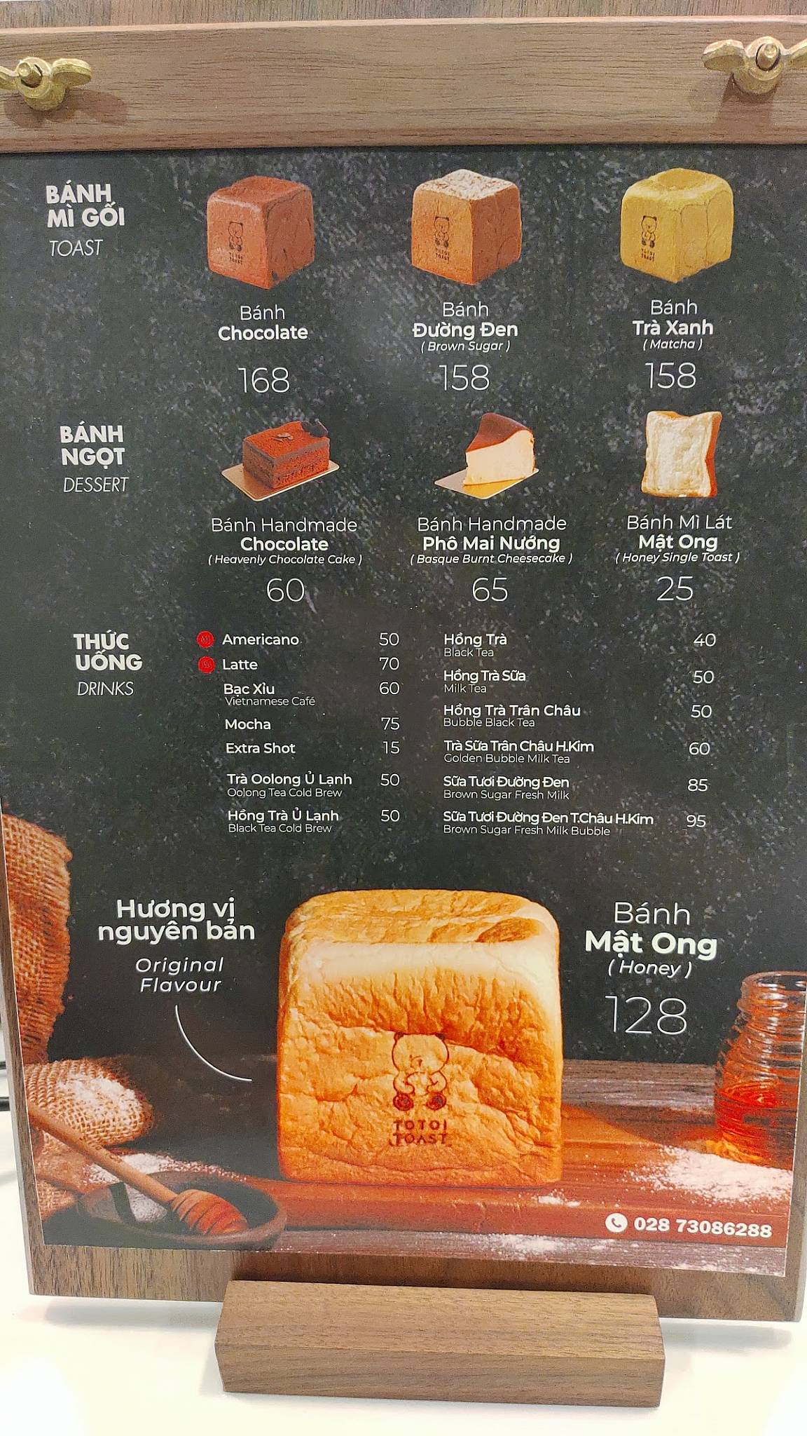 Menu at KOI Café Phạm Thái Bường, Ho Chi Minh City