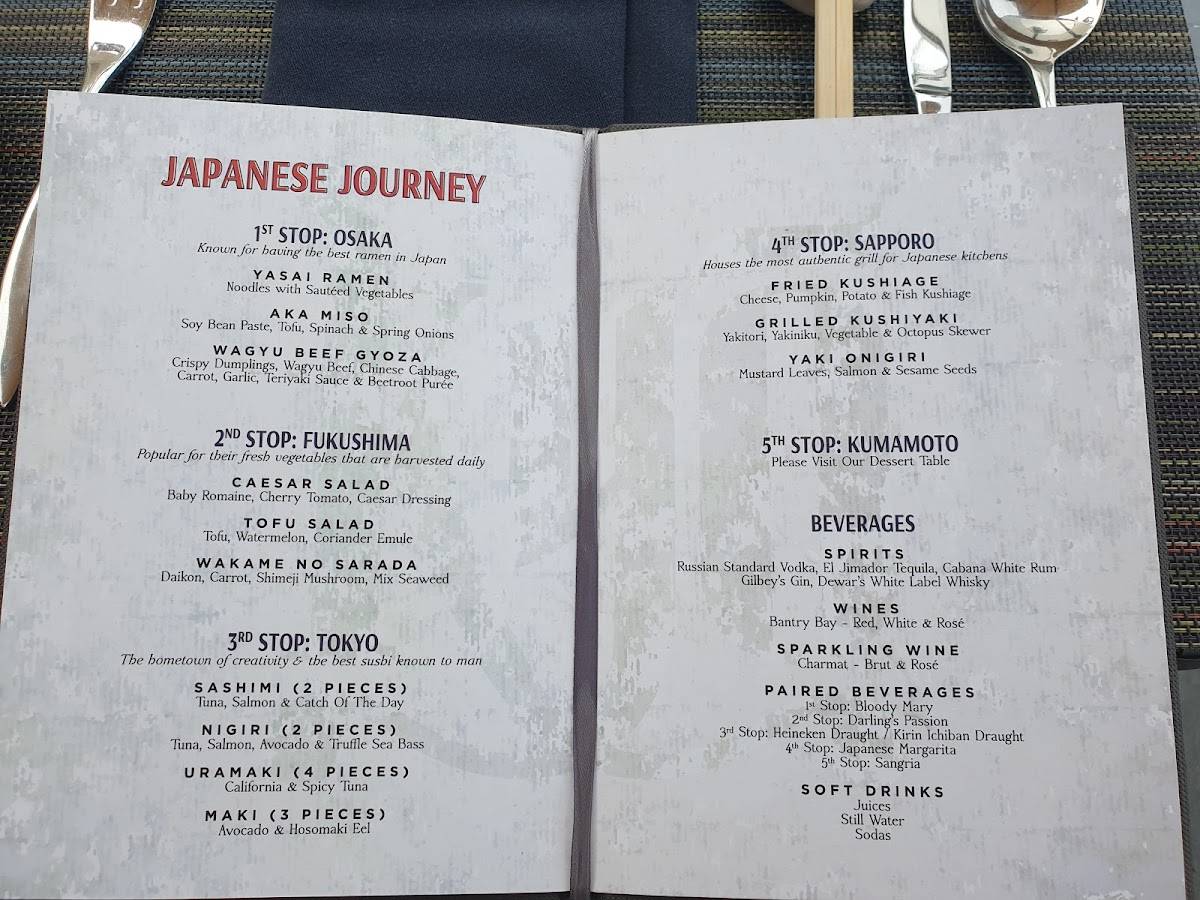 Menu at KYO Restaurant & Lounge, Dubai, The Pointe West Marina 04 ...