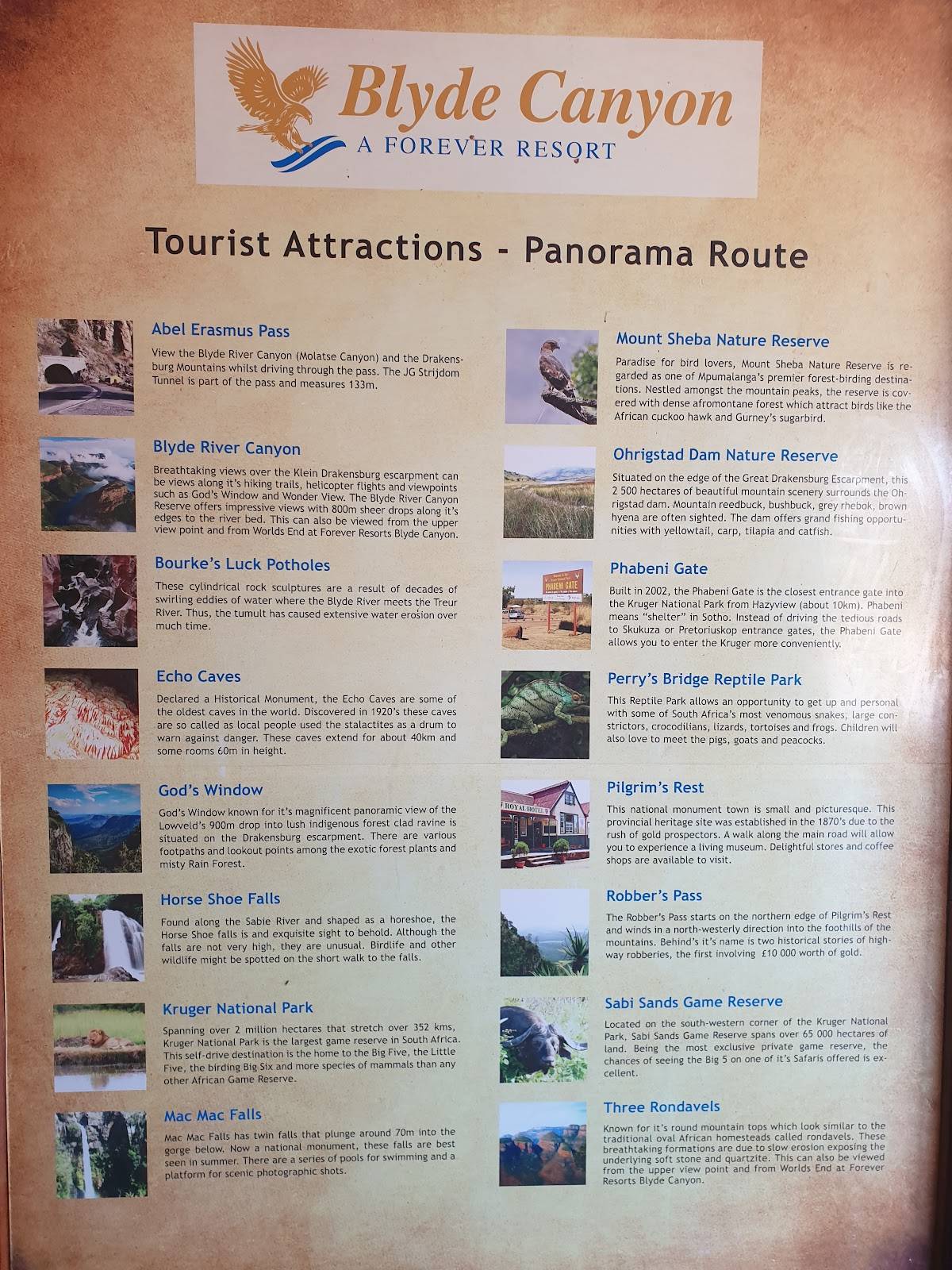 Menu at Kadisi Restaurant at Blyde Canyon, A Forever Resort, Matibidi