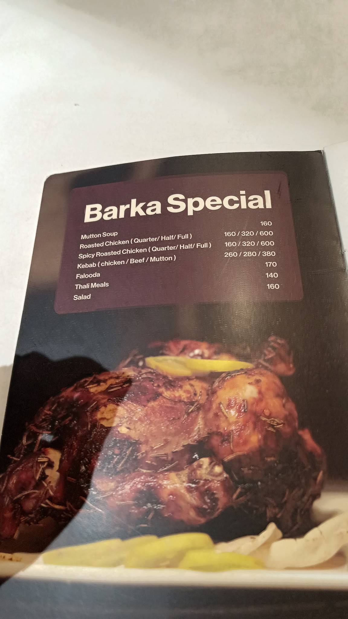 Menu at Barka Restaurant Kannur, Kannur